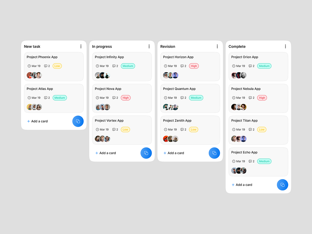 Kan-ban Board Ui Design By Seeam Ahmod On Dribbble