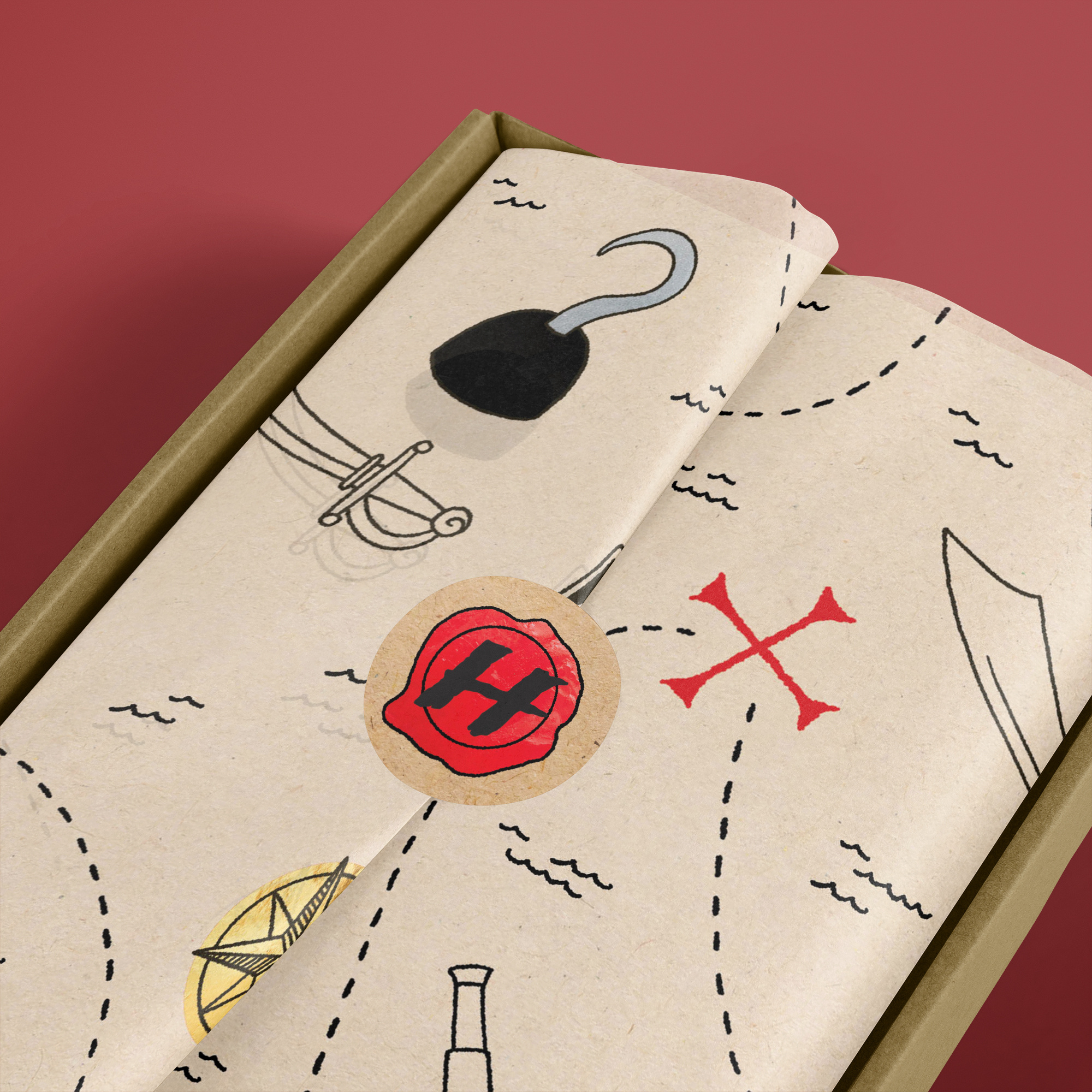 Pirate's Treasure Mailer Materials by Vista Product Creation on Dribbble