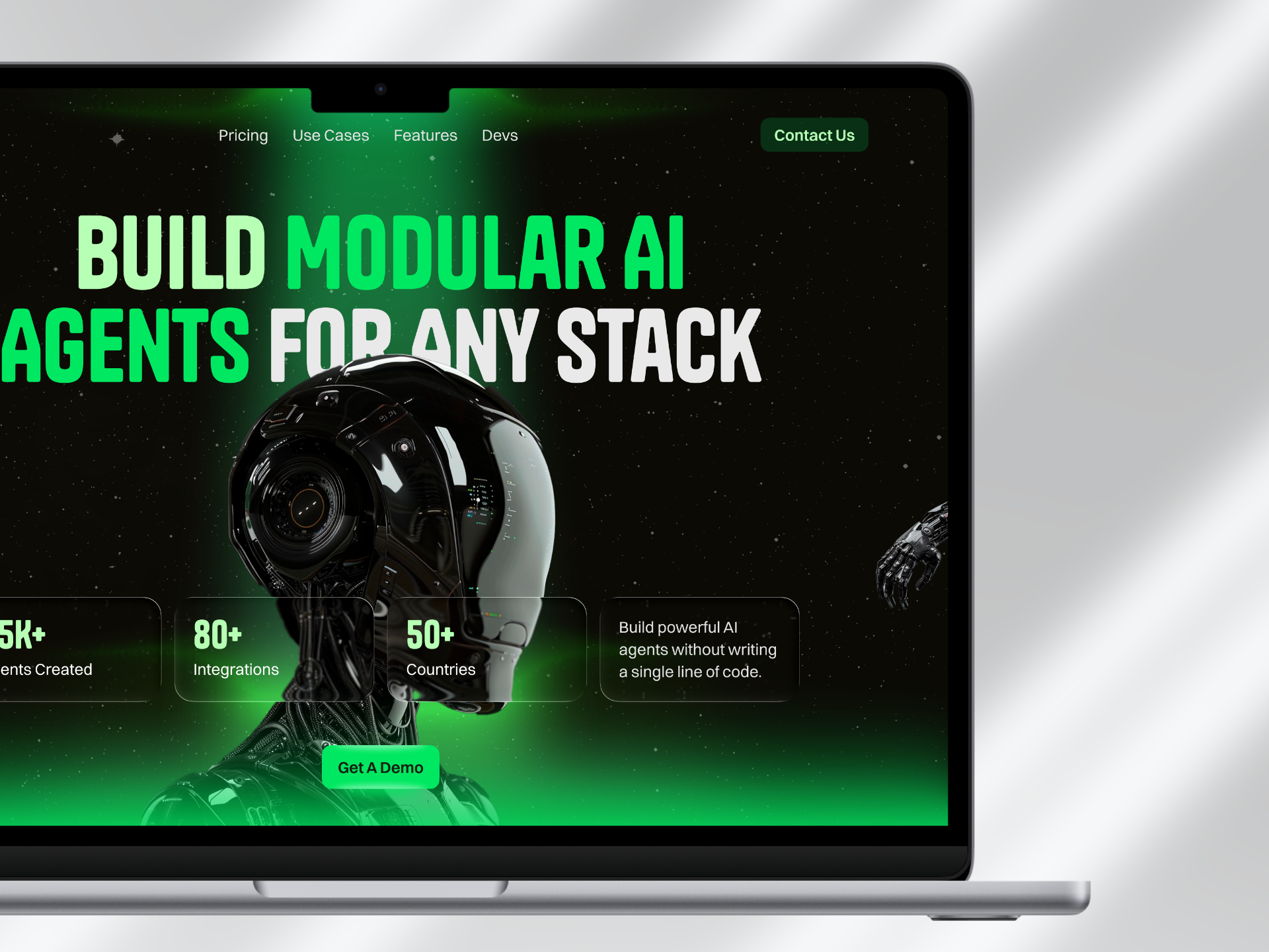NeuroStack – AI Agent Builder Landing Page by Nazmul Haque Shanto for ...
