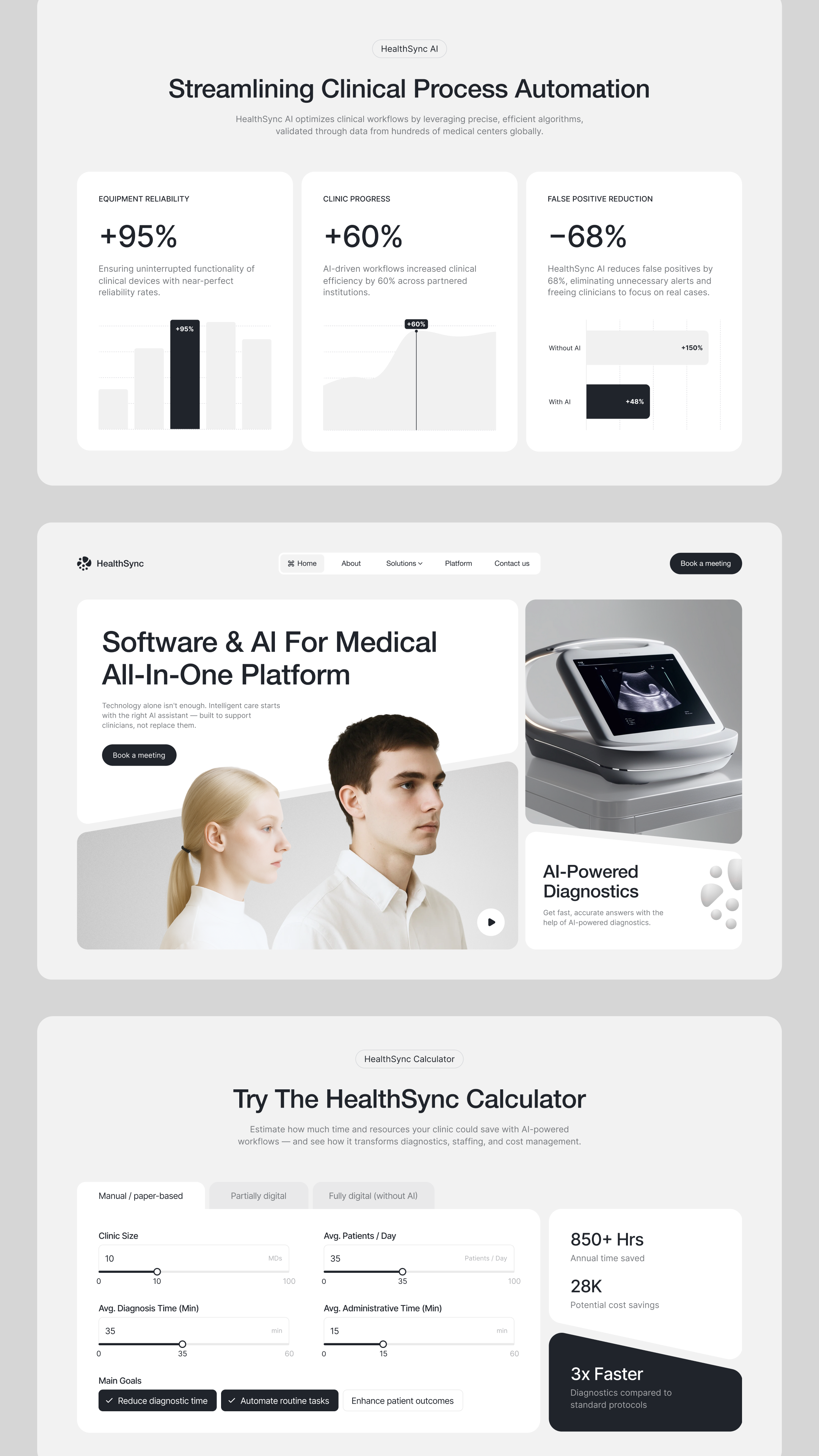 AI-Driven Medtech Website Design for HealthSync Platform by Shakuro UI/UX for Shakuro on Dribbble