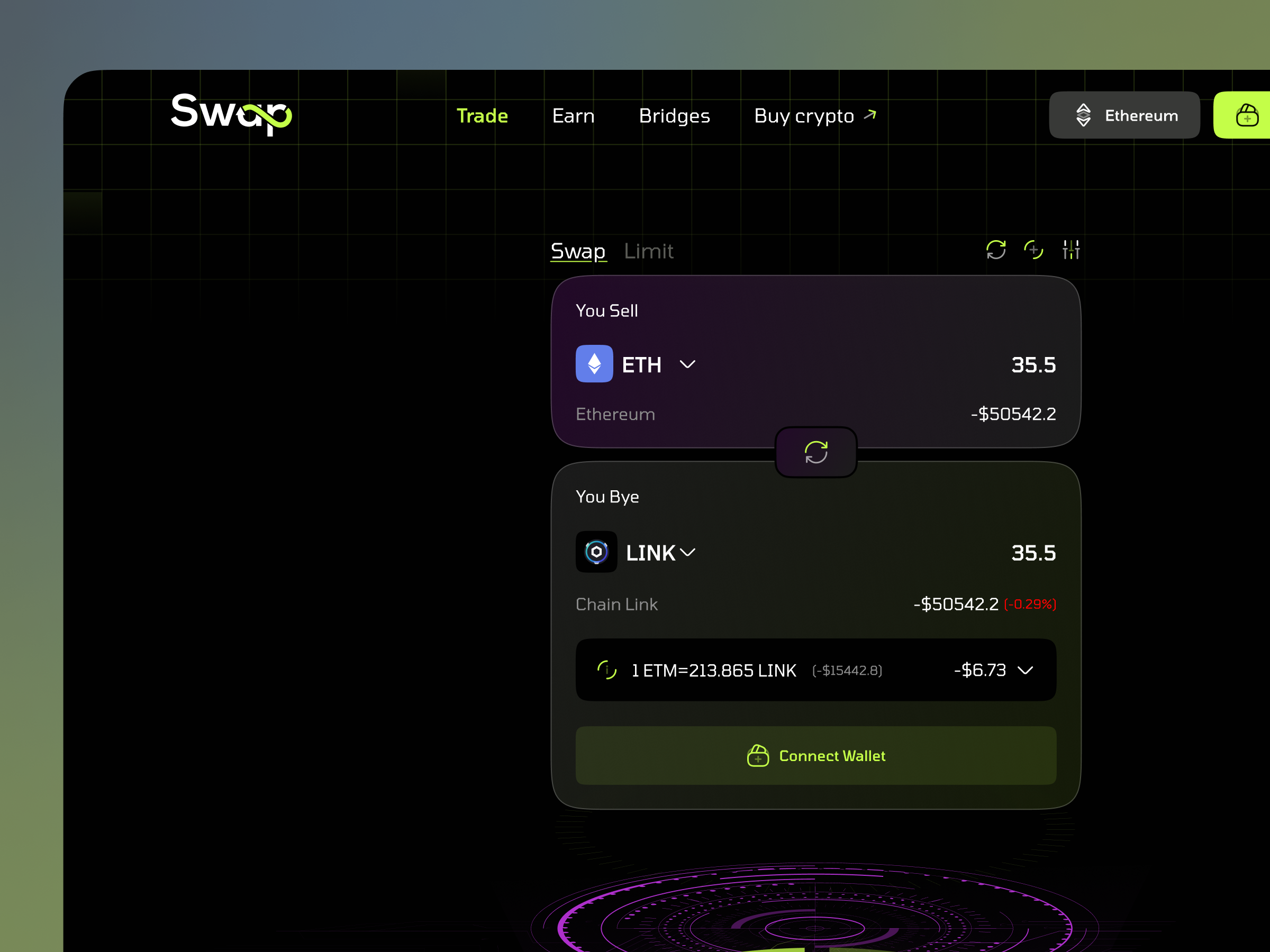 Crypto Swap Dashboard Page UI/UX by Design Veli UI/UX for Design Veli ...