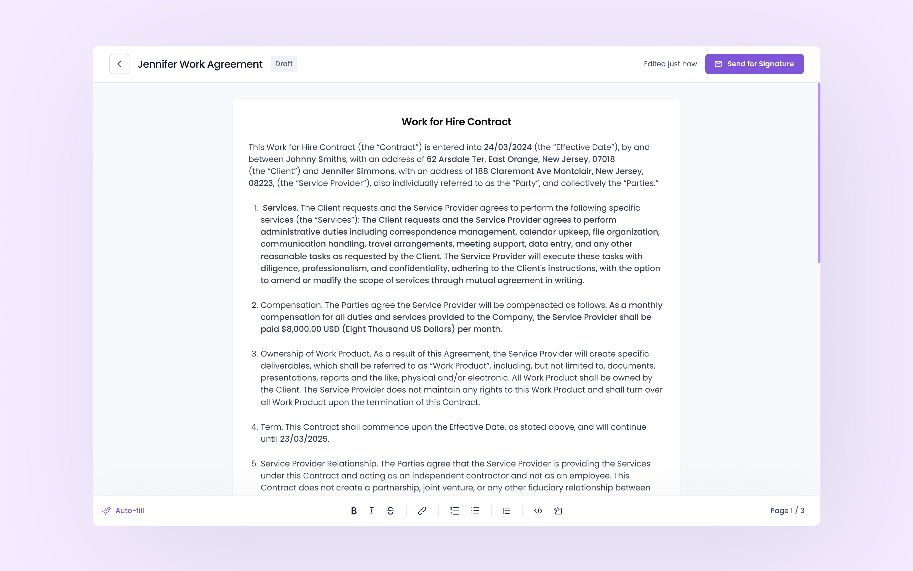 Sign Contract UI by Reetesh Badlani on Dribbble