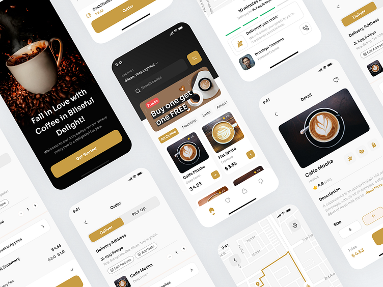 Coffee Delivery App UI by MD Shihab on Dribbble