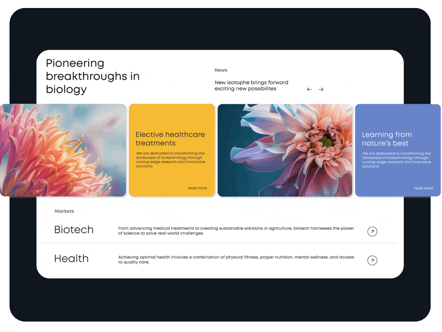 Biotech by Adina on Dribbble