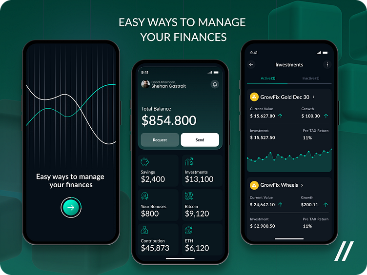 Finance Mobile iOS App Design by Purrweb UI/UX Agency on Dribbble