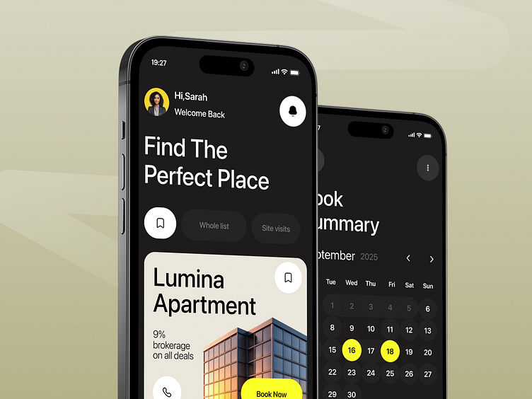 Booking mobile application ui design by Roohi Koohi on Dribbble