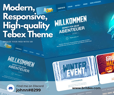 Minecraft Tebex store theme by Brildes on Dribbble