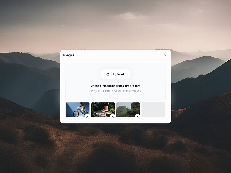 Image Upload UI – Clean & Drag-and-Drop Ready by Kuldeep | UI/UX ...