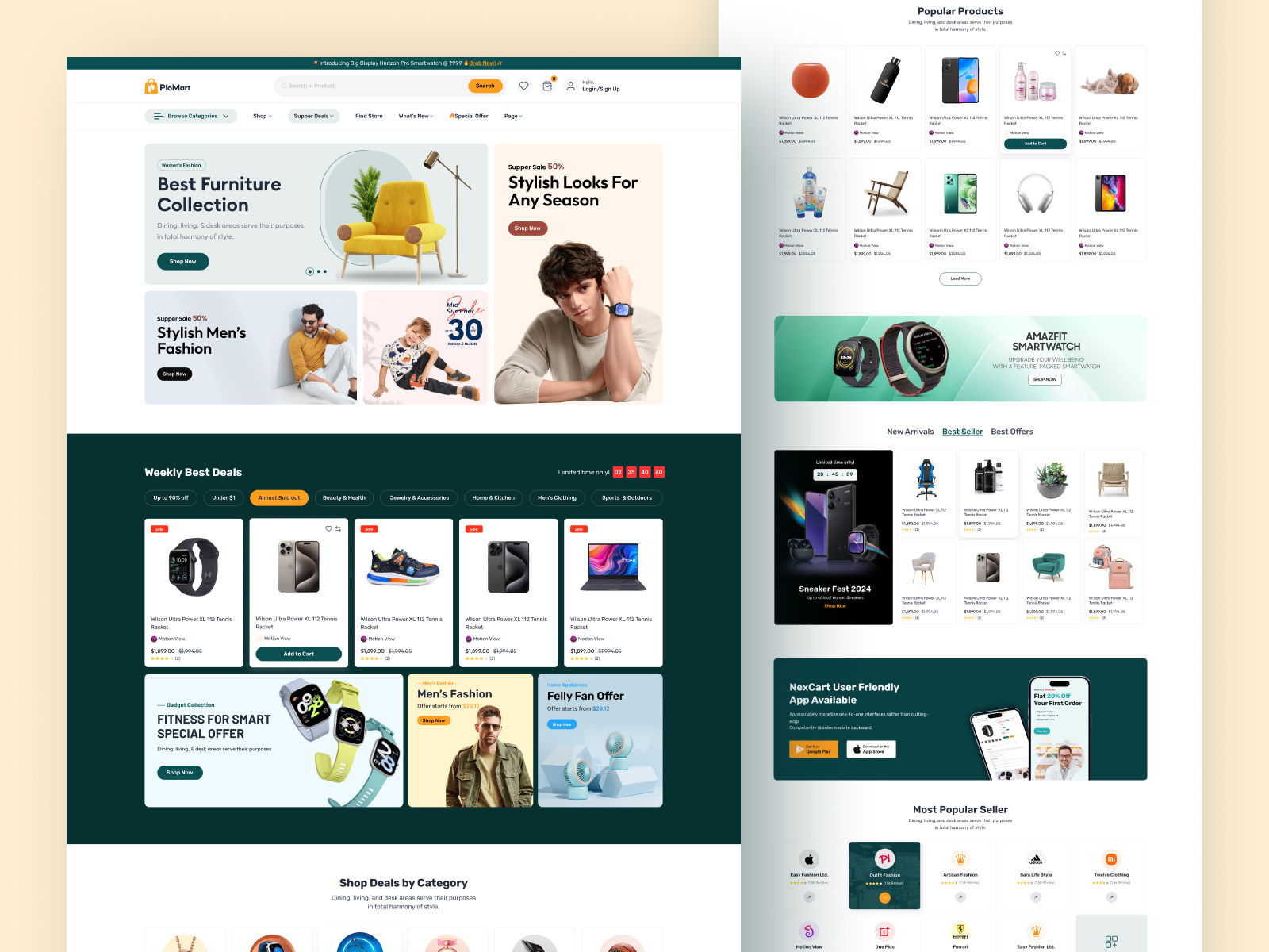 Modern Ecommerce Website UI/UX Concept | Fashion & Retail Shop by ...