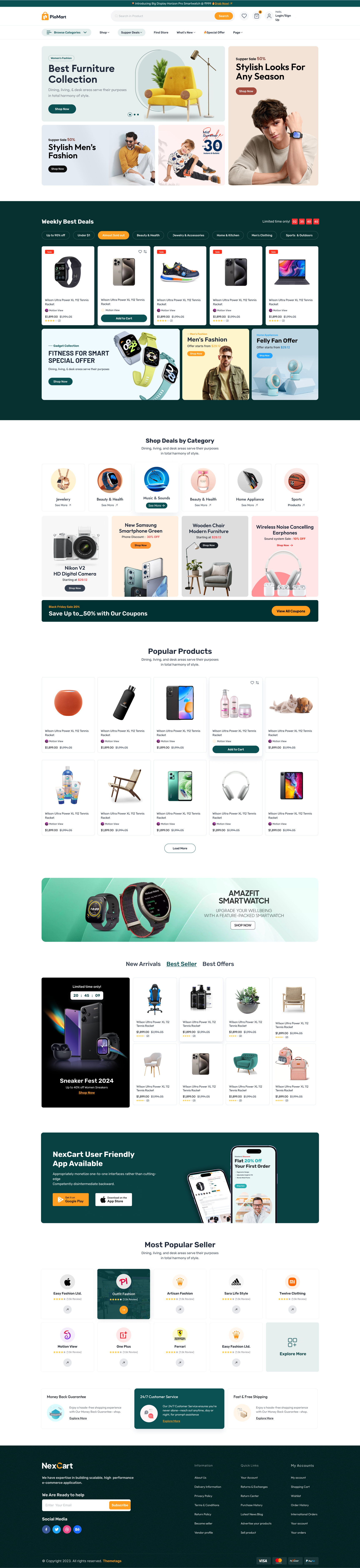 Modern Ecommerce Website UI/UX Concept | Fashion & Retail Shop by ...