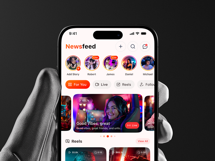 Social Media - Live Streaming App UI UX by UI Mostofa Ibrahim ⭐️ on ...