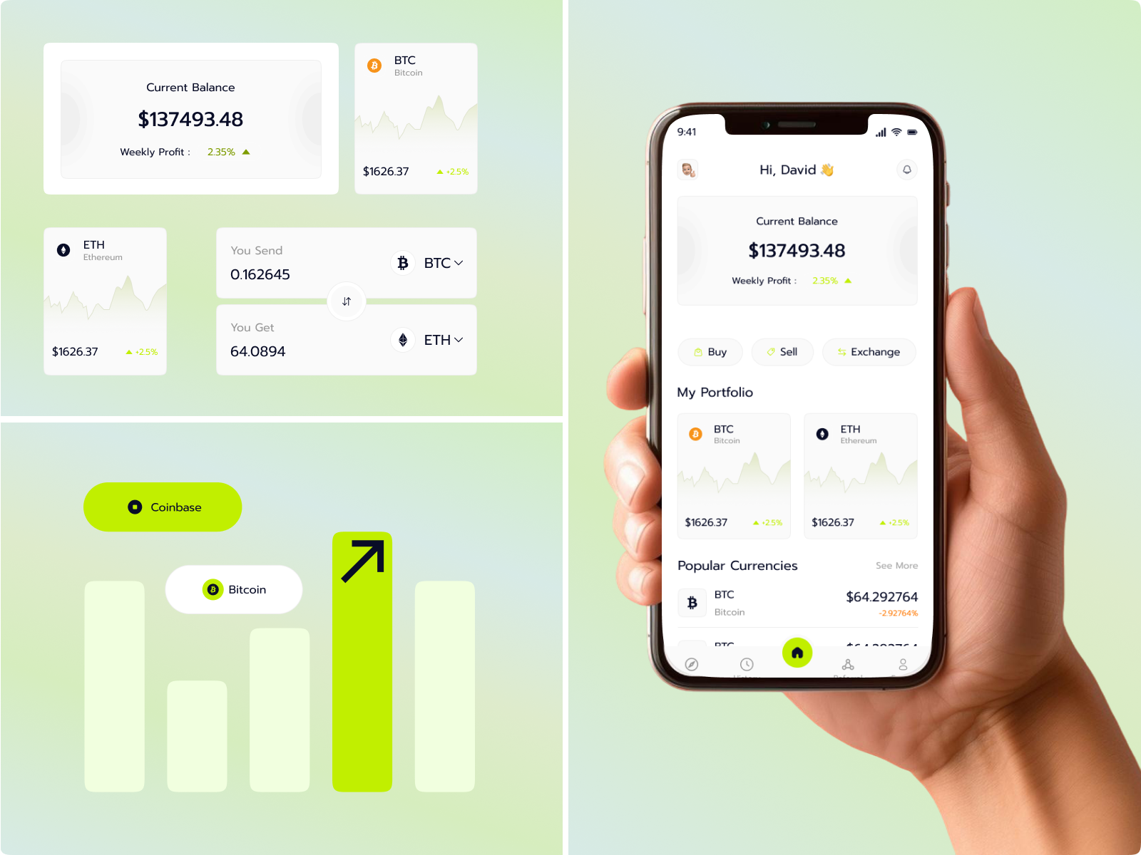 Coinectra - Buy, Sell and Crypto Currency Exchange Script by Ha Sa N ‌ on Dribbble