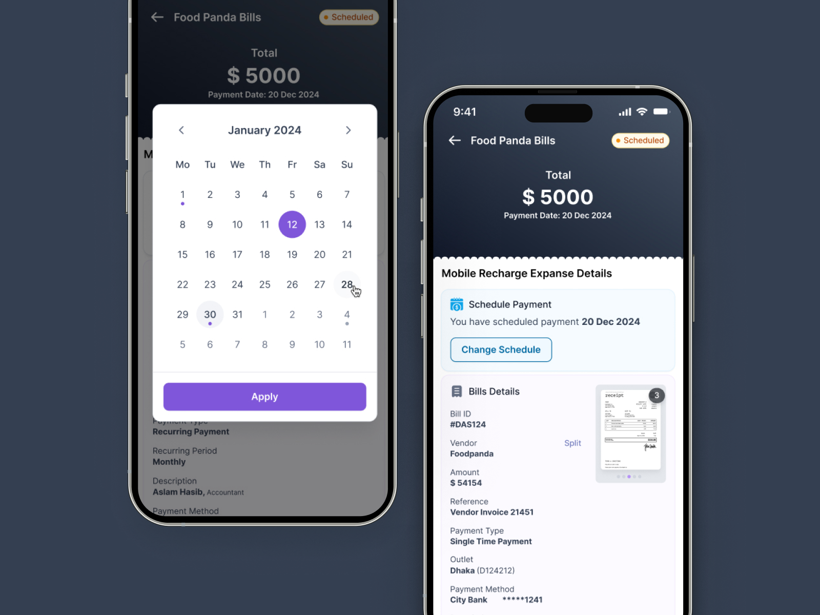 Expanse Management Mobile App - Sepnsibly by Nasir Uddin on Dribbble