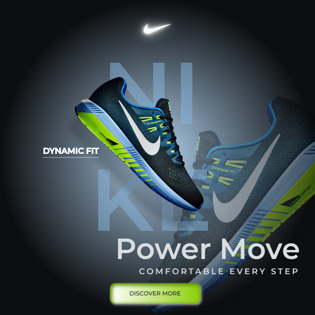 Nike shoes Product Poster Design by Kashish UI and graphic designer on ...