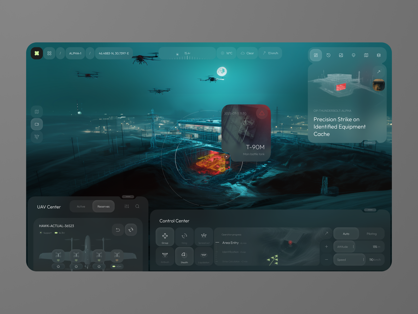 DroneOps - Mission Control Dashboard by Jack R. for RonDesignLab ⭐️ on ...