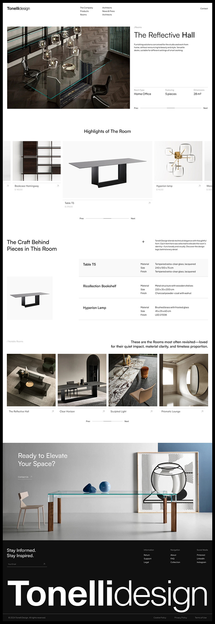 TD - Interior Design Furniture Company Website - Room Showcase by LAIN ...
