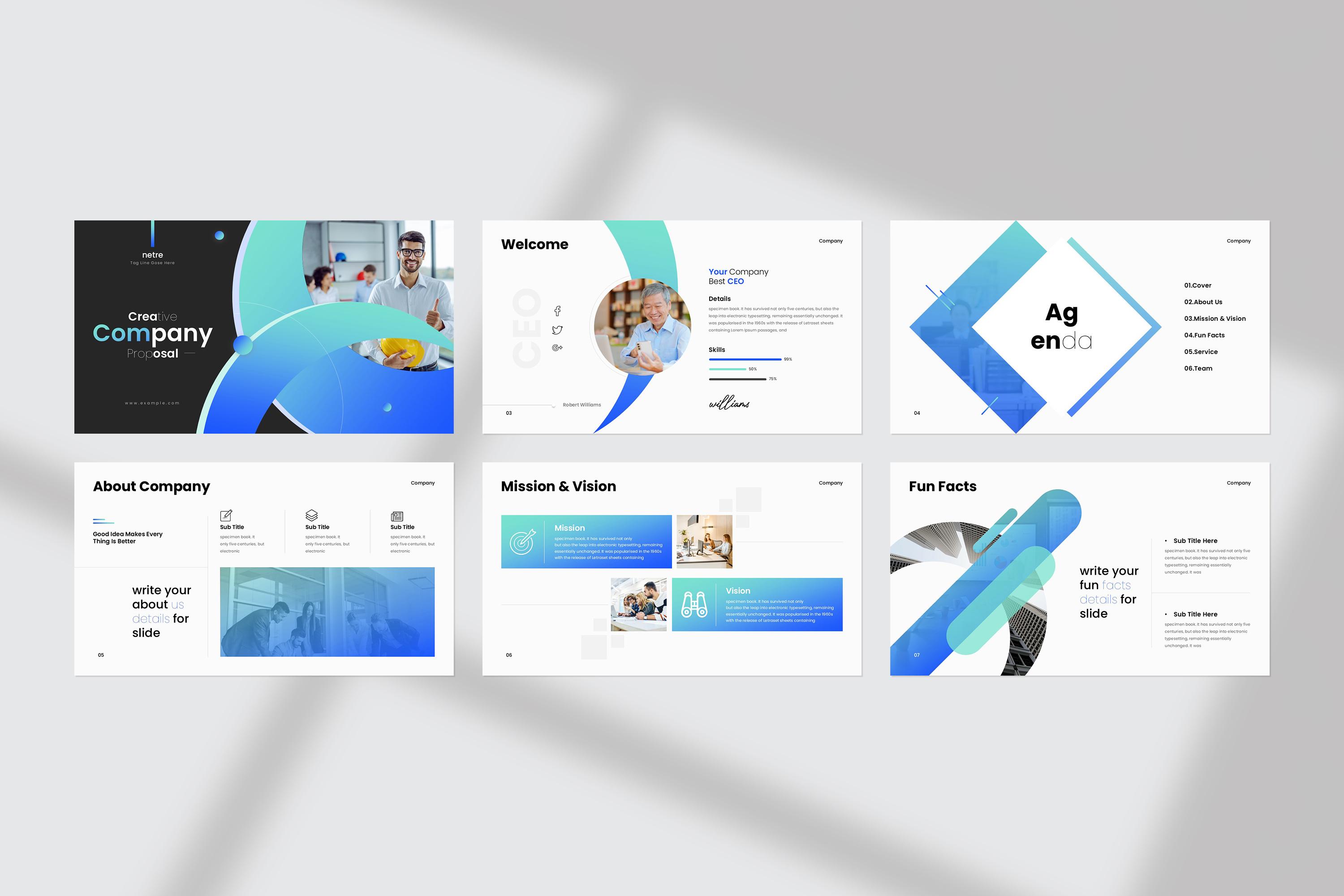Company Proposal Template by slidestock55 on Dribbble