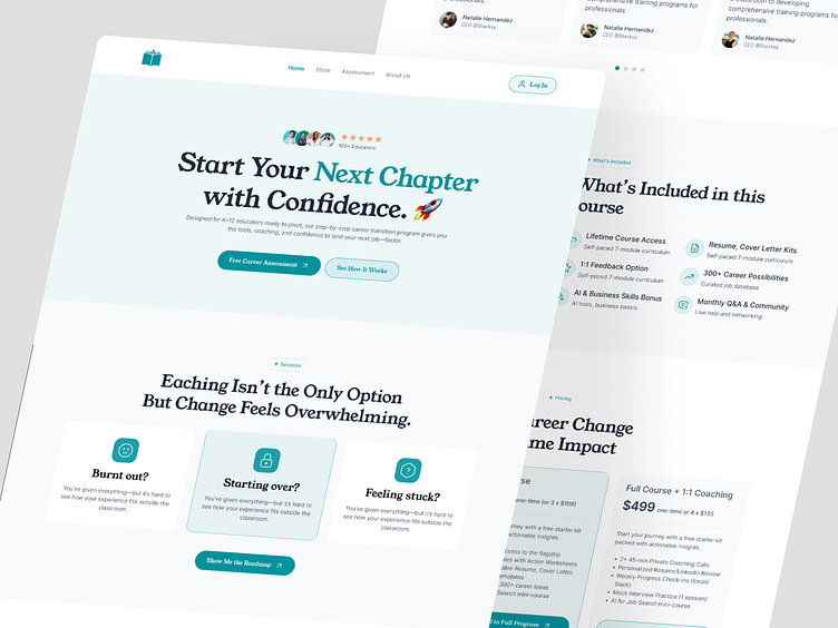 High-Converting Career Coaching Landing Page (UI/UX) by Ashraf🎯 on Dribbble