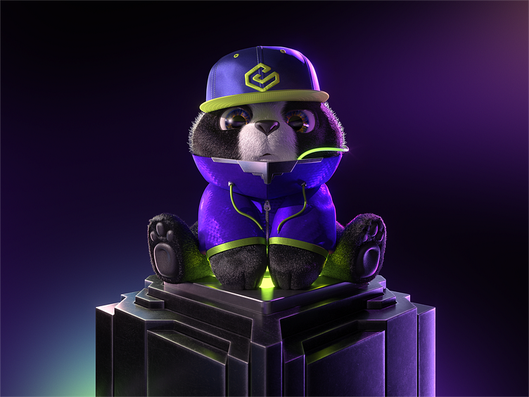 Crypto Panda Mascot 3D Illustration by Shakuro Graphics for Shakuro on Dribbble
