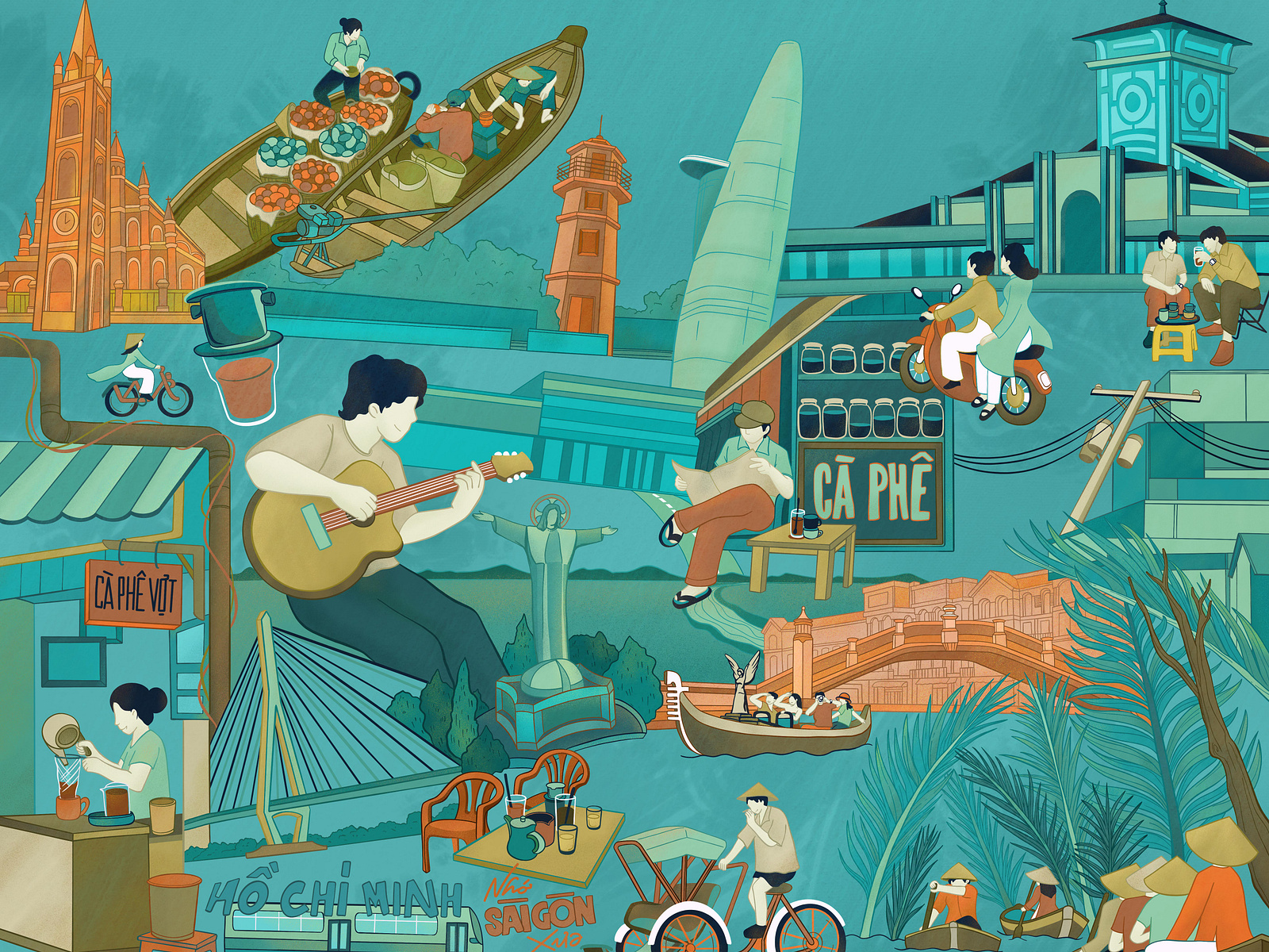 Southern Pour – sweet, sunny, full of soul ☀️🥥 by Nikki Tran on Dribbble