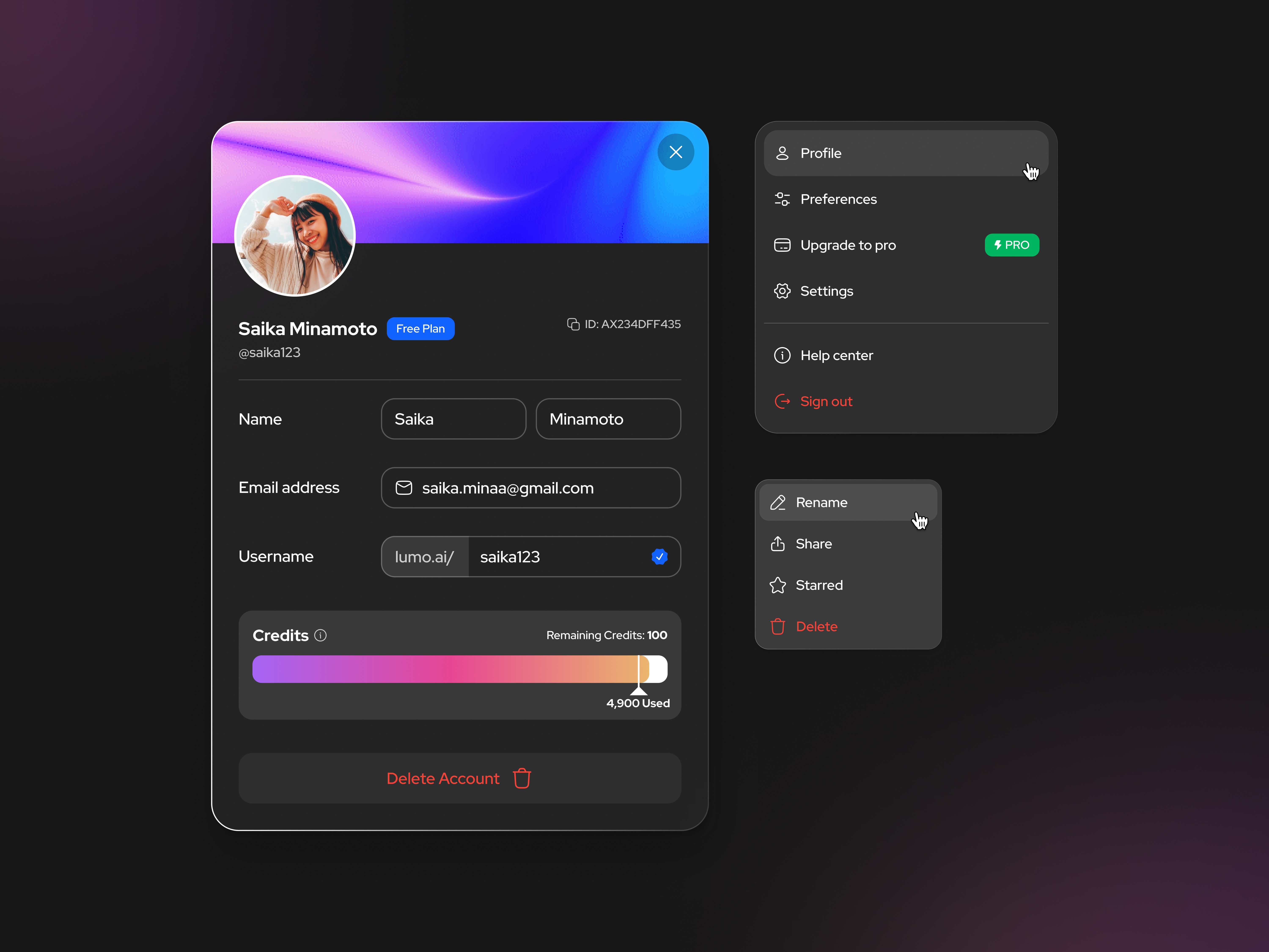 Lumo AI – All-in-One Creative AI Dashboard by Sudhanshu K on Dribbble