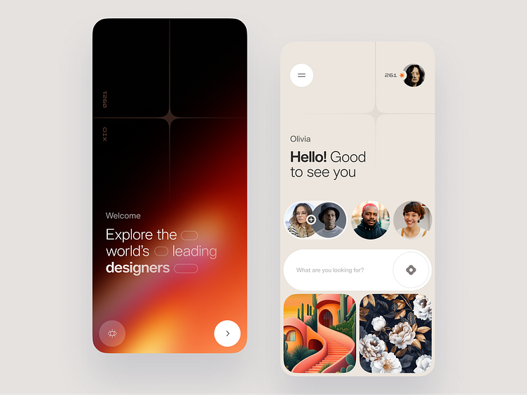 Designers Social App UI Concept by Rustem Sirazetdinov on Dribbble