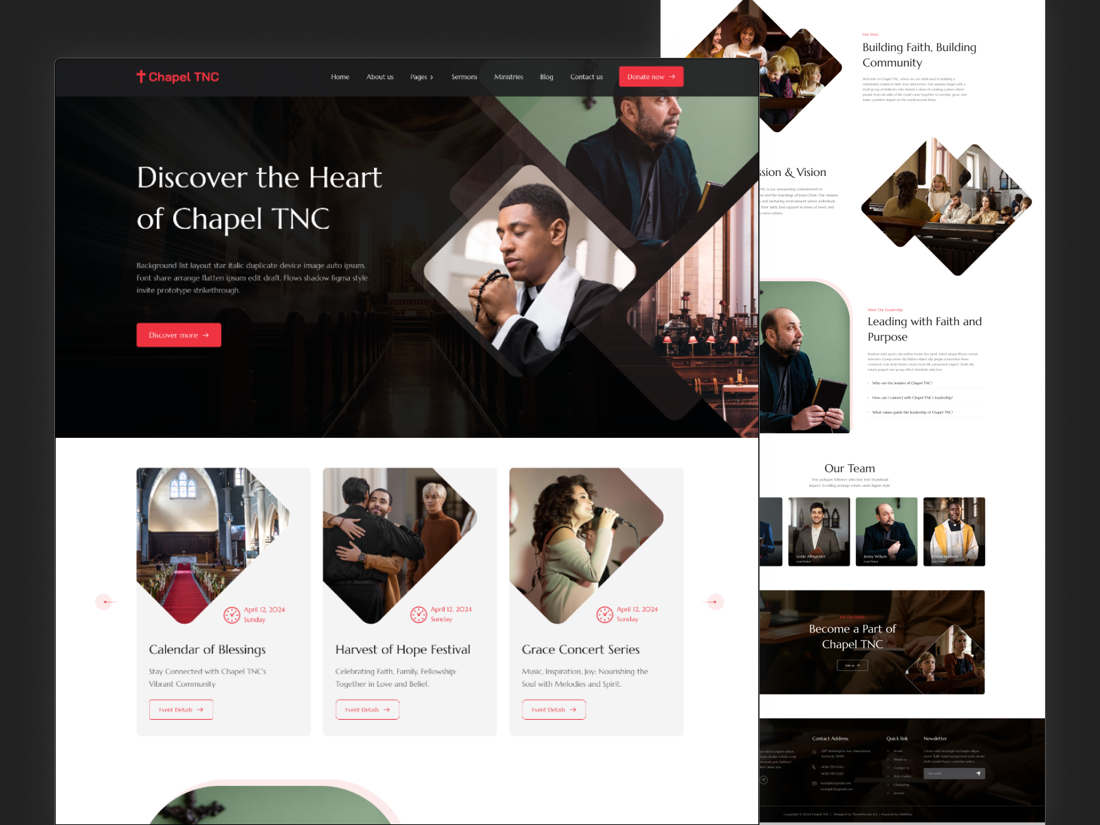 Chapel TNC - Church Website Template by TNCFlow for ThemeNcode LLC on ...