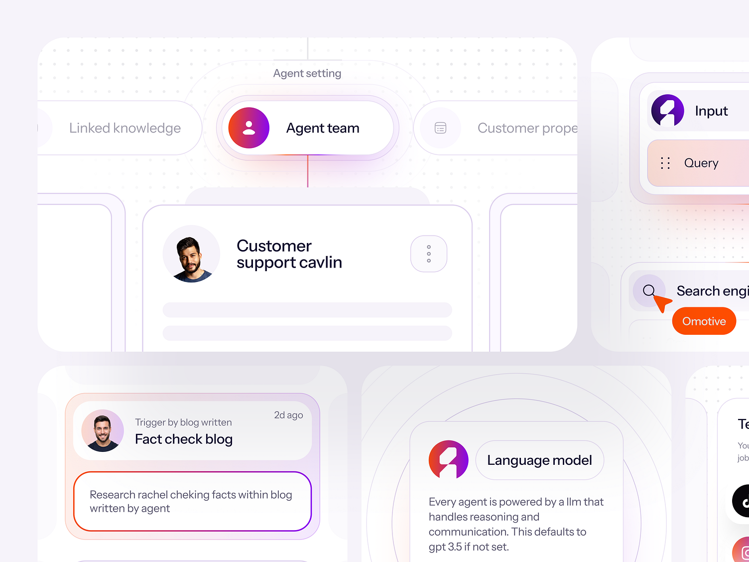 Bento card UI for Involv by Omotive on Dribbble