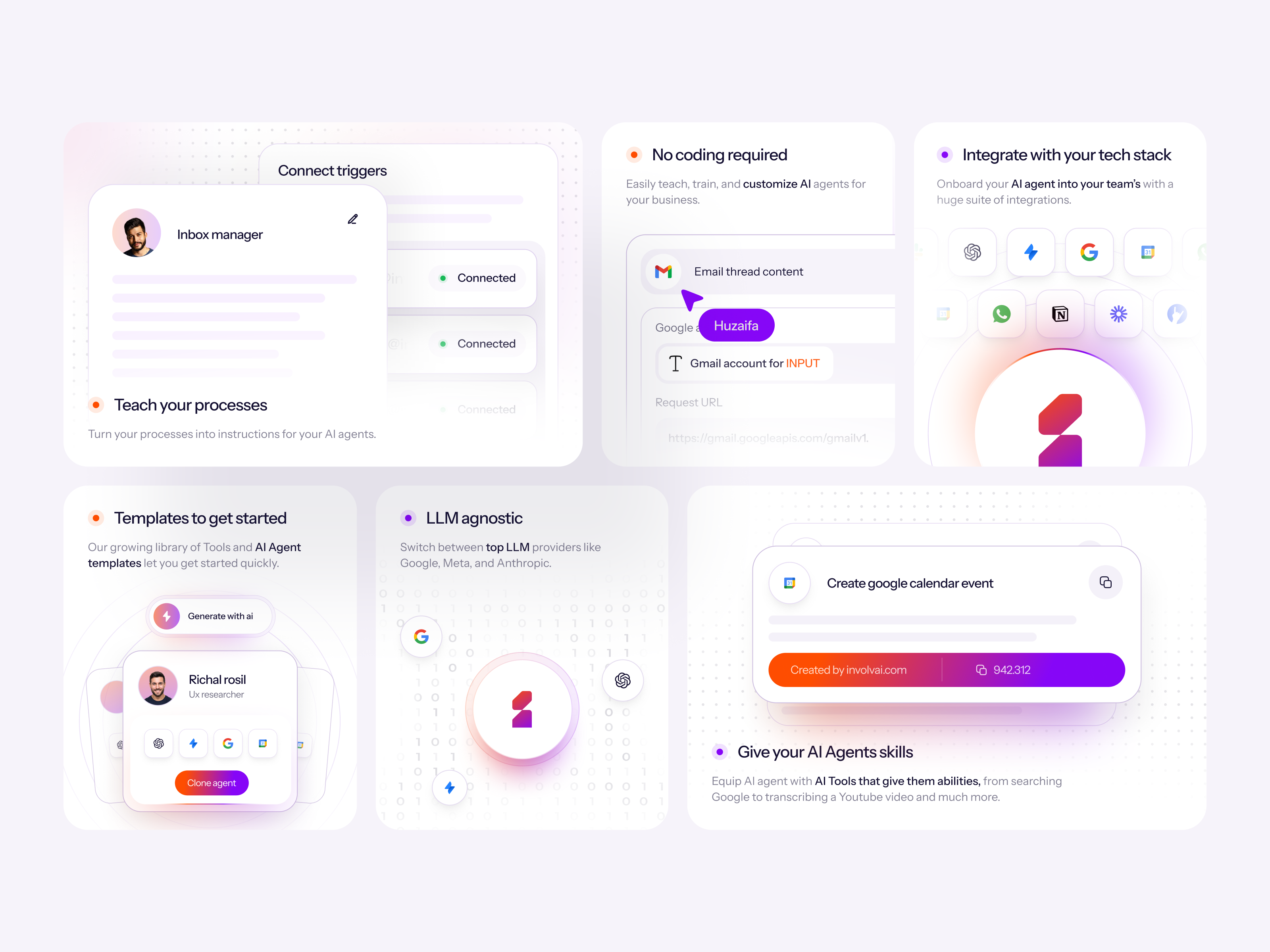 Bento card UI for Involv by Omotive on Dribbble