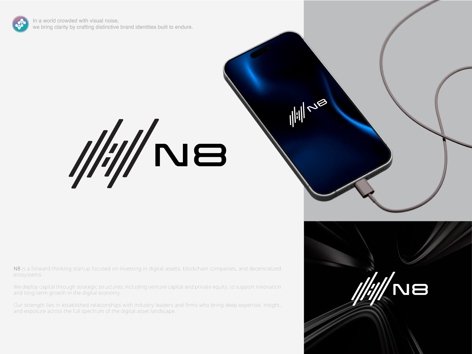 N8 Fintech Logo Design by Alamgir Brands on Dribbble
