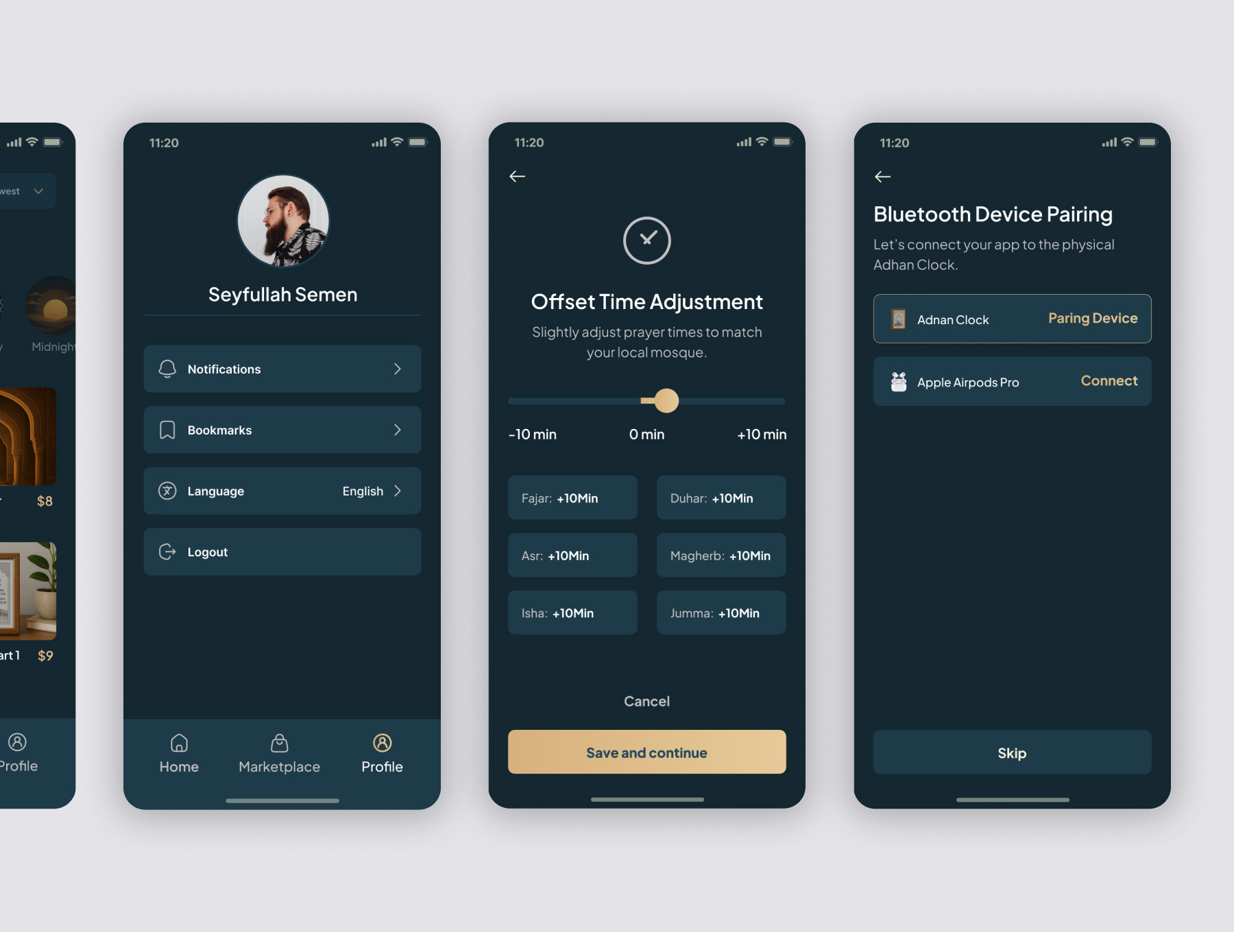 Adhan Clock - Smart Islamic Art & Prayer App Concept by Sheikh Jubayer ...