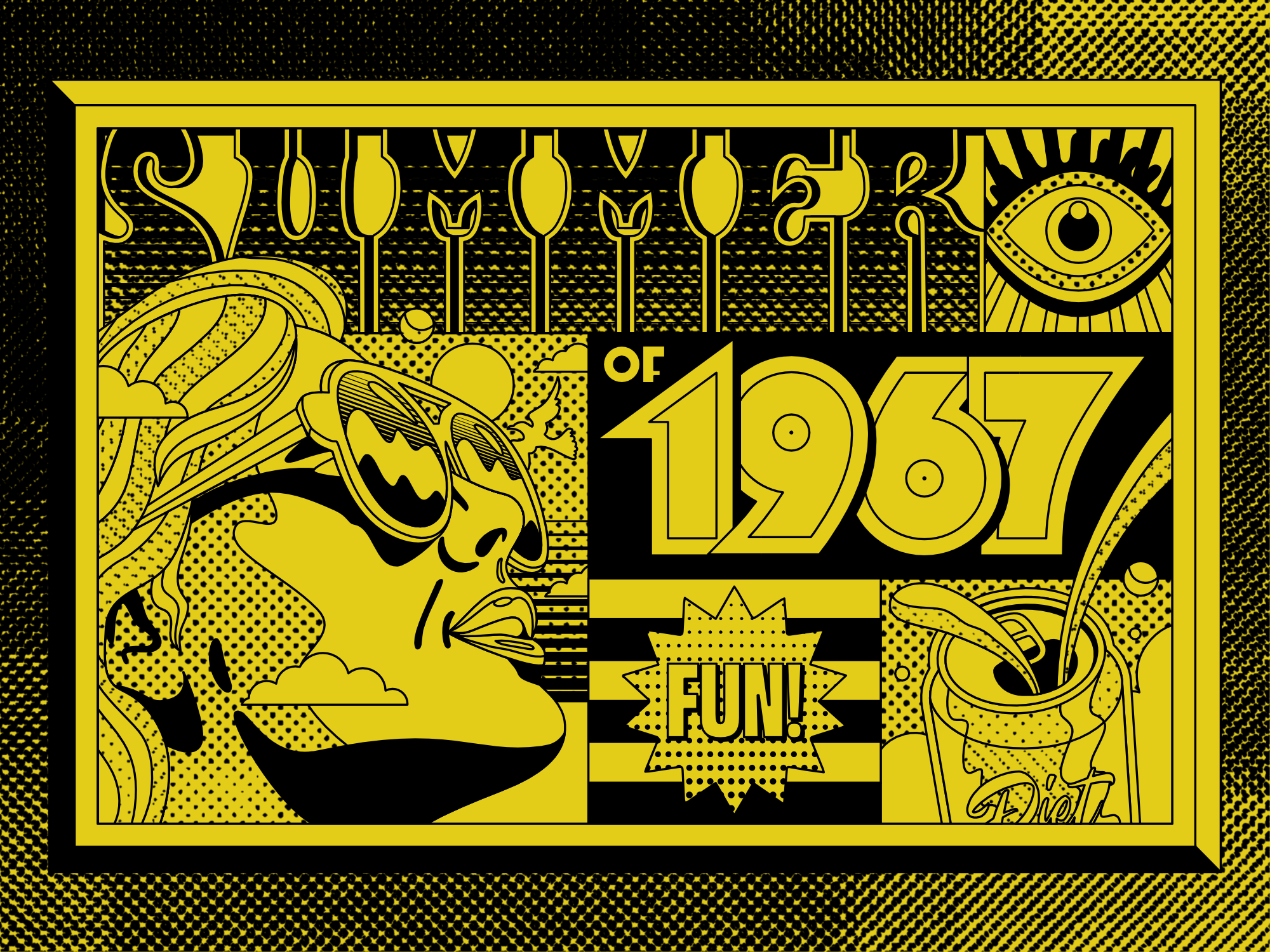 Summer of 1967 by Roberlan Borges Paresqui on Dribbble