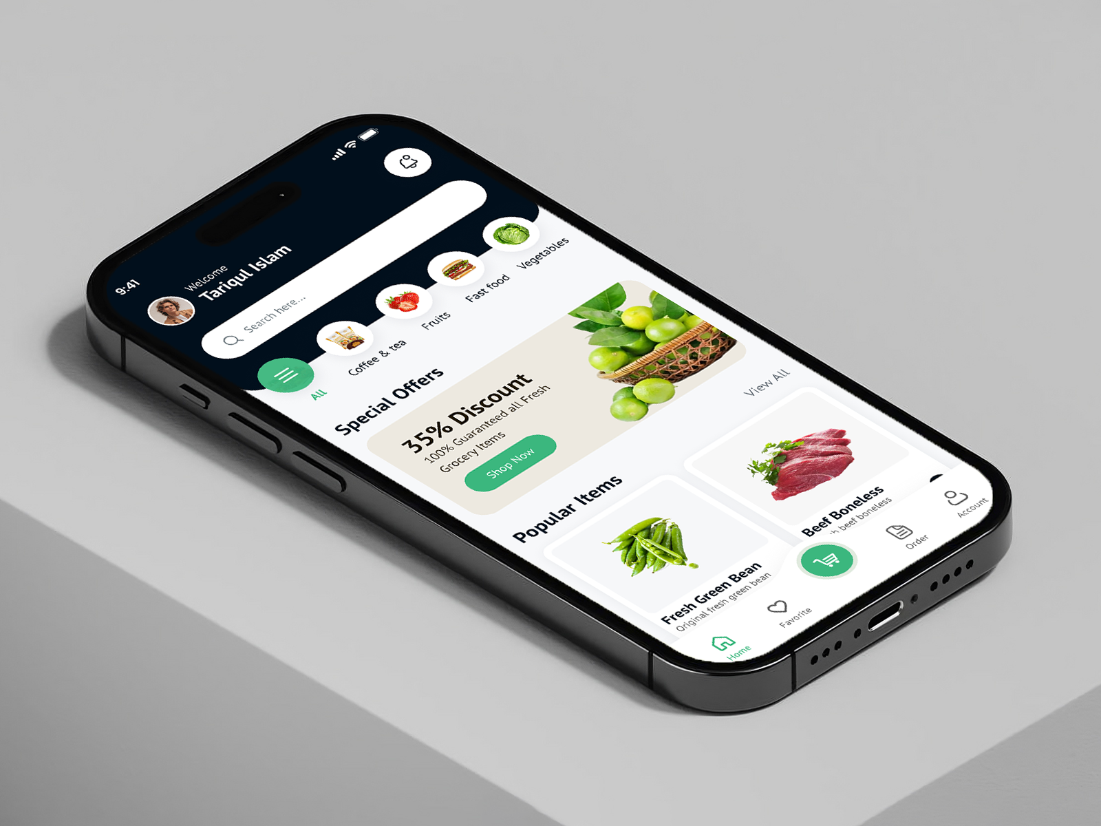 Grocery Mobile App UI UX Design | Online Shopping App by Tariqul islam ...