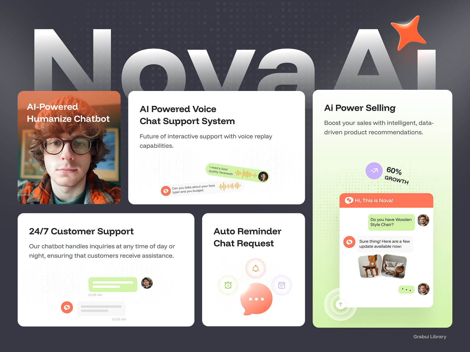 NovaAIPro – Webflow Design for AI-Powered Customer Engagement by Tarik Eamin for WhiteFrame ...