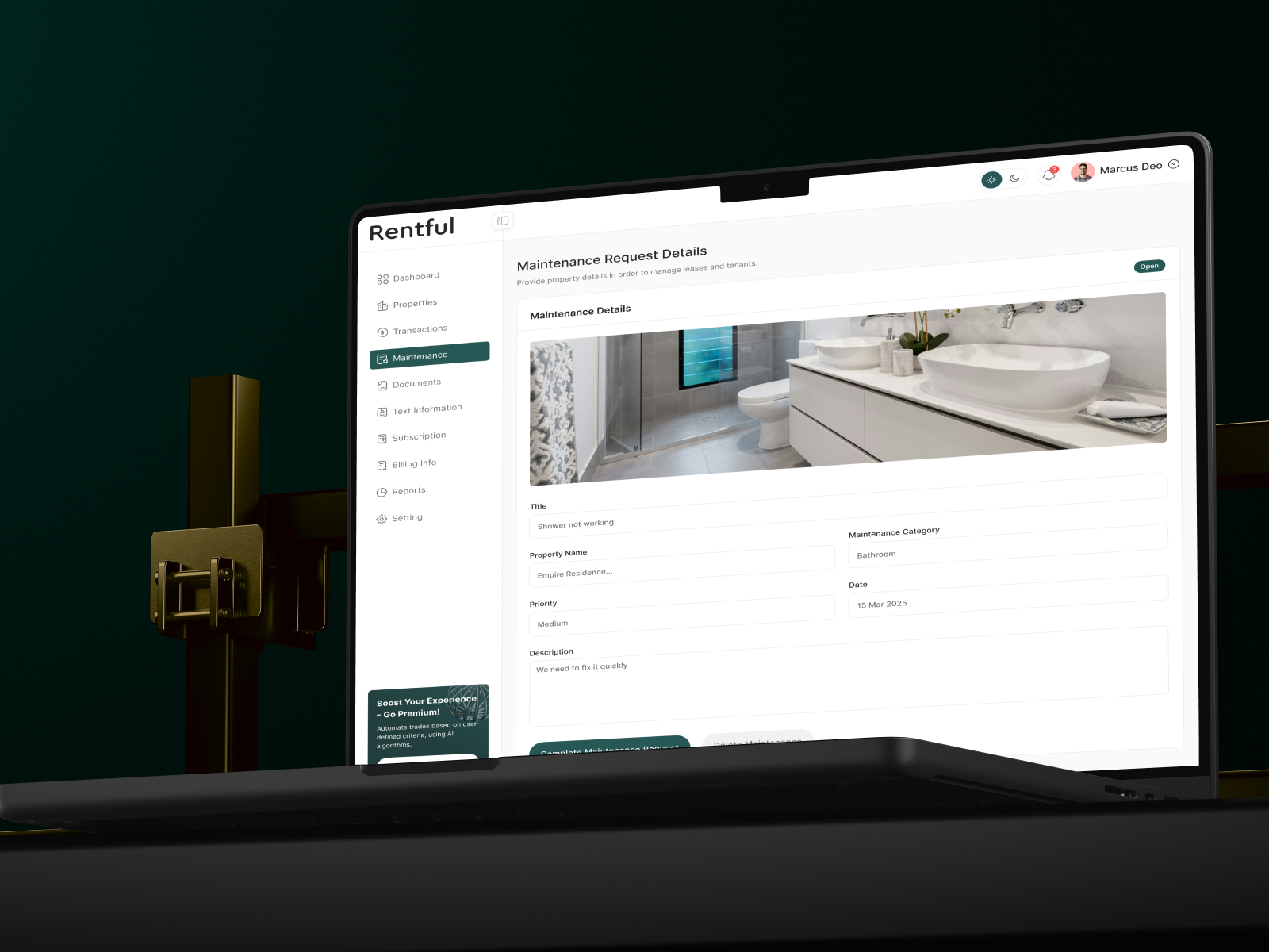 Property Rental Dashboard – SaaS Web Application by Mohidul Islam on Dribbble