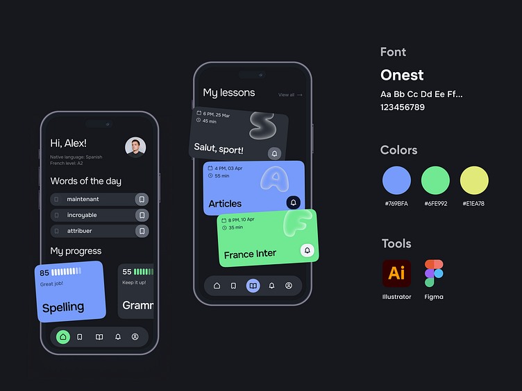 Language Learning Platform Mobile iOS App by Purrweb UI/UX Agency on Dribbble