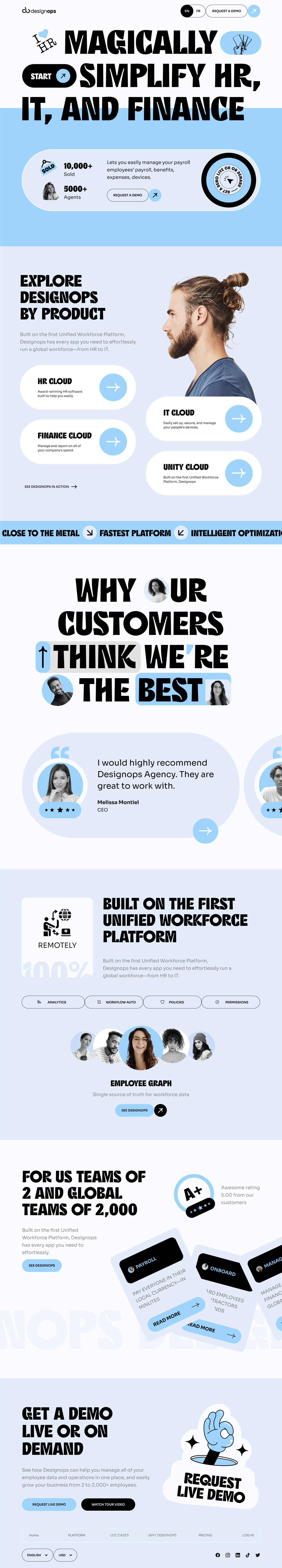 Team OS (HR, Payroll,Employee): SaaS Platform Website Design by Mufidul ...