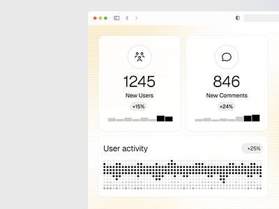 Statistics Cards by Nick Deva on Dribbble