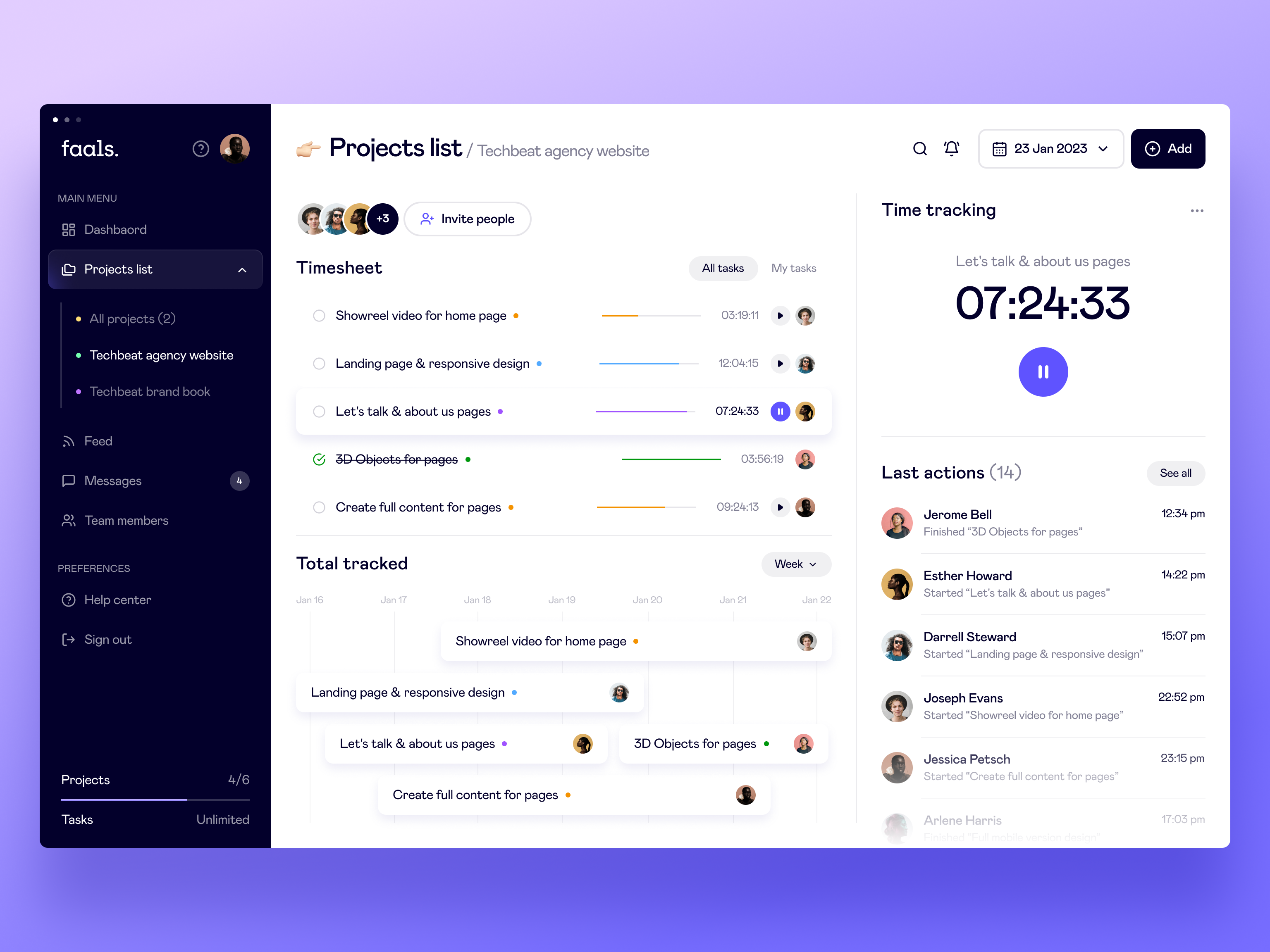 To do list: task management dashbaord by Mehdi Bagheri for Techbeat ...