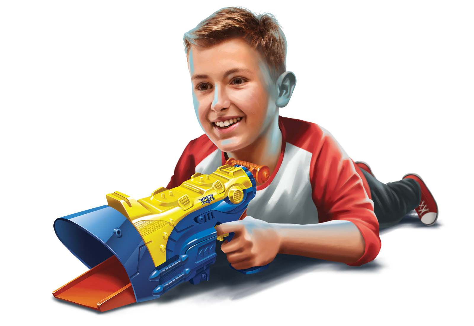 Mini-Car Blaster Gun Packaging by Fred Pang on Dribbble