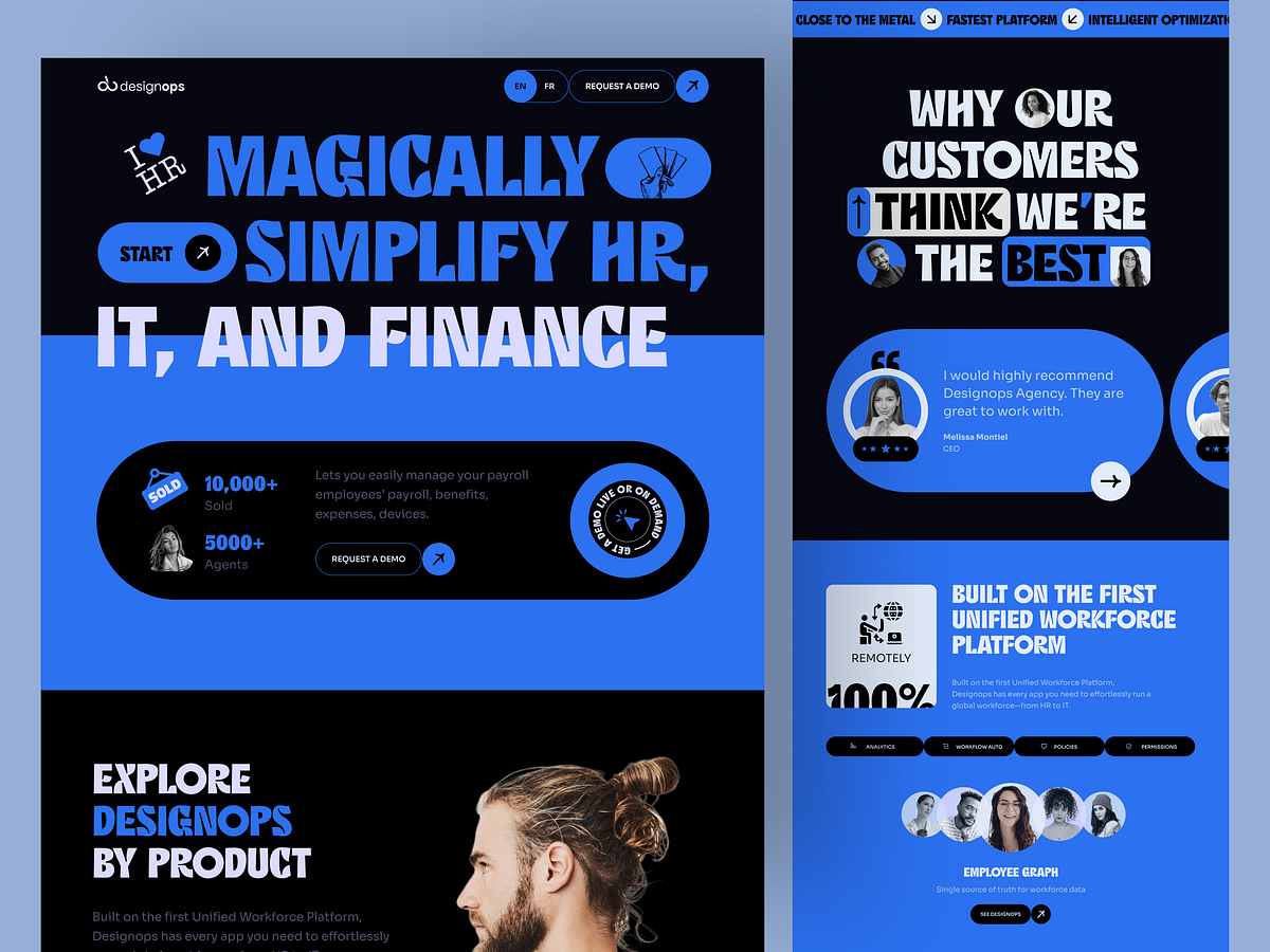 Team OS (HR, Payroll,Employee): SaaS Platform Website Design by Mufidul ...