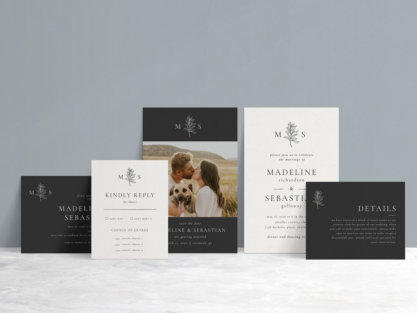 Wedding / Botanical Monogram by Vista Product Creation on Dribbble