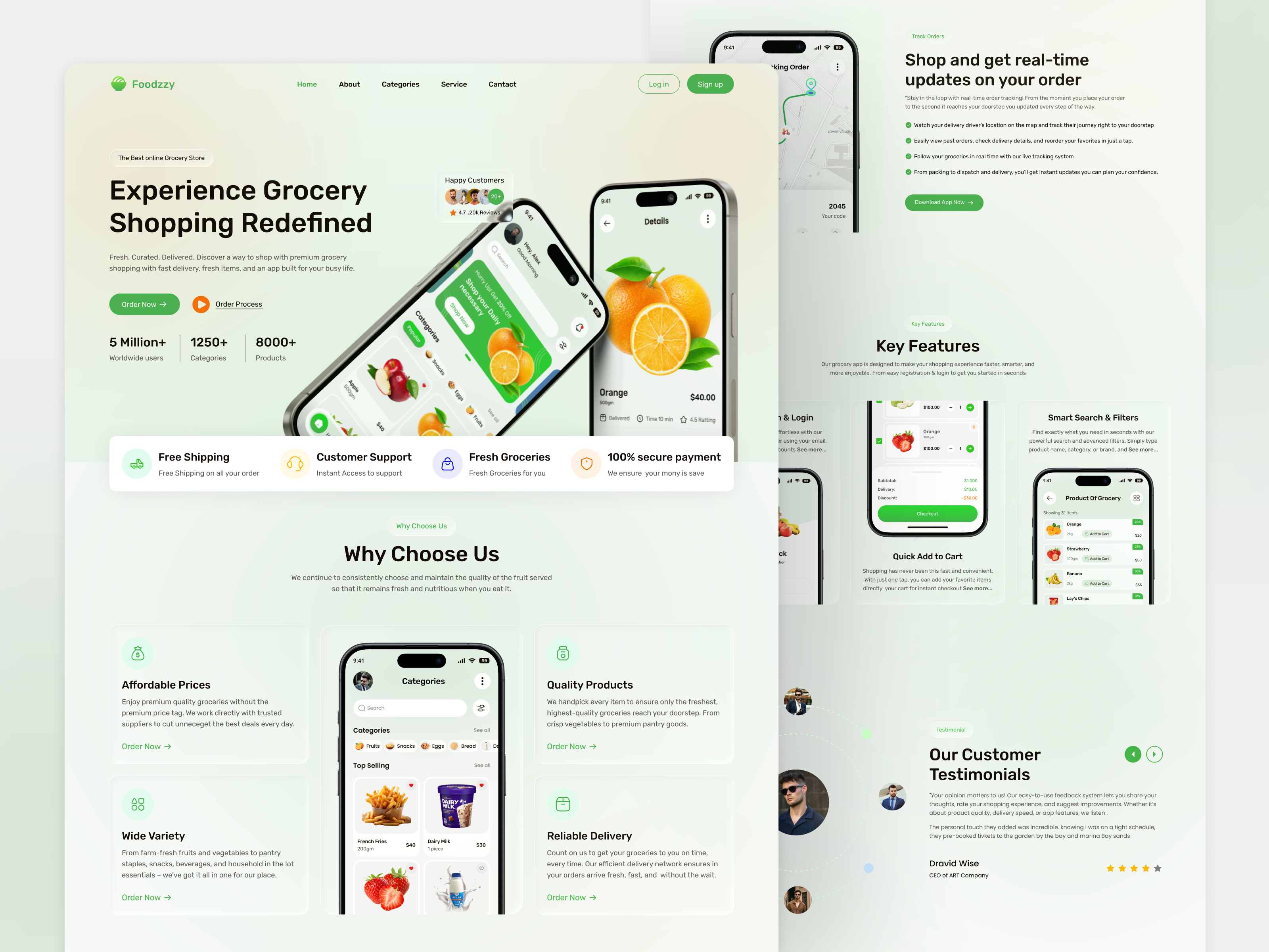 Grocery Landing Page UI/UX by Shiby Ghosh for UX Crate Lab on Dribbble