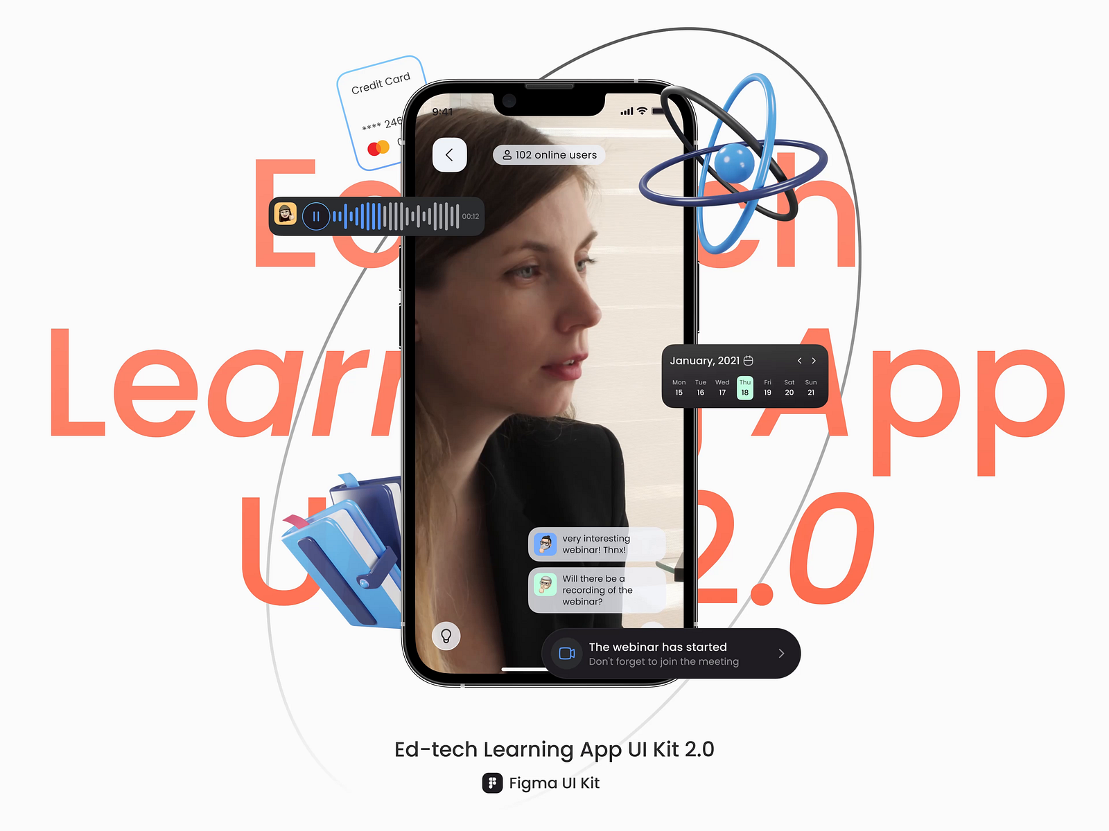 Ed-tech App UI Kit 2.0 | Presentation by Kirill Sukhov on Dribbble