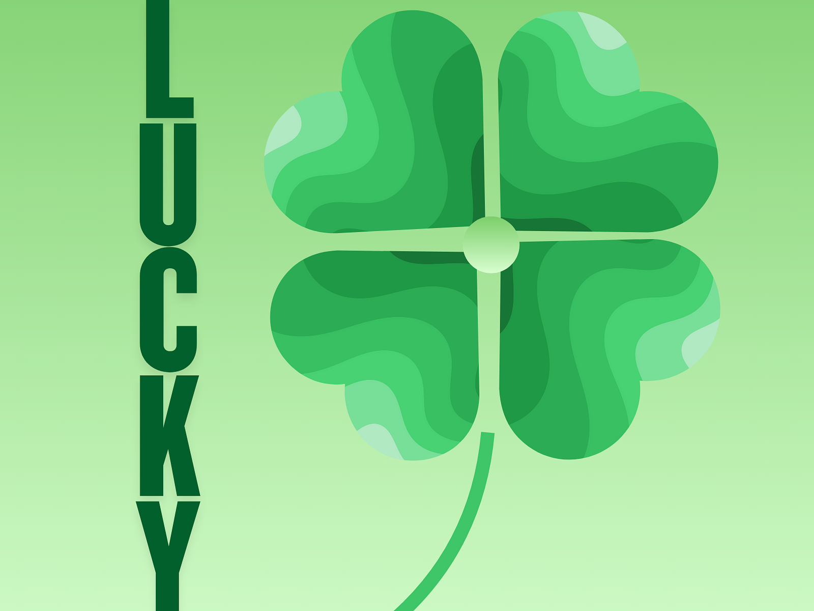 Lucky Poster by AmnaKhan on Dribbble