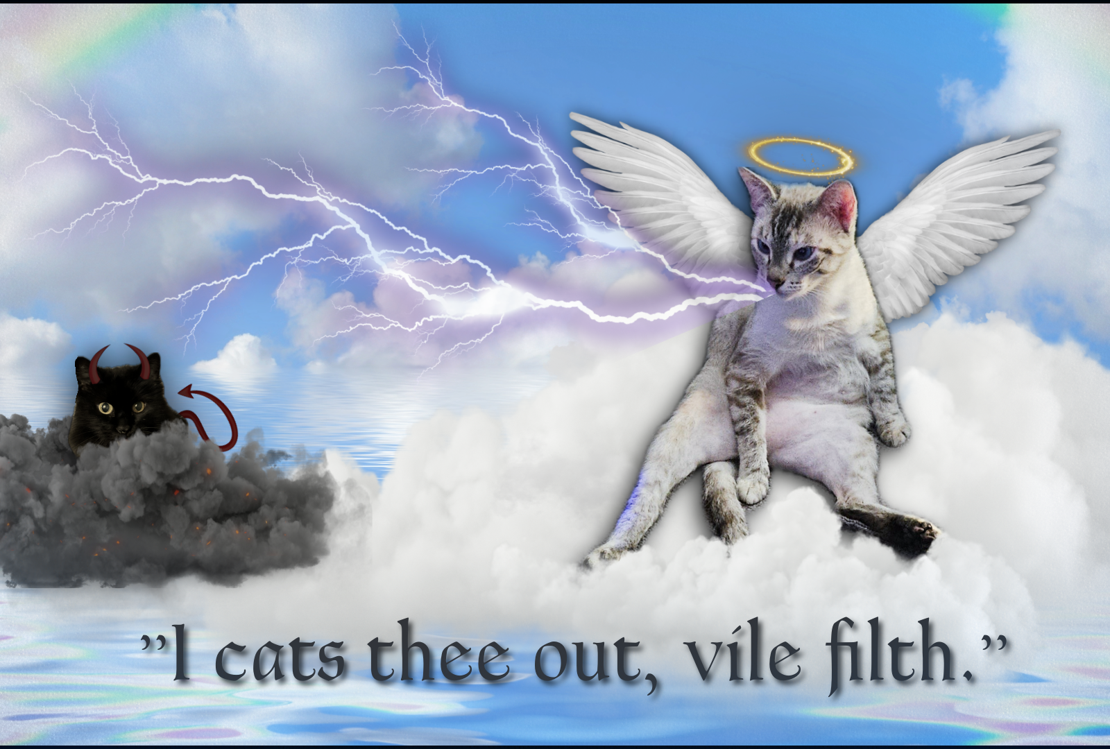 Good vs Evil Cats by Kylie McFerrin on Dribbble