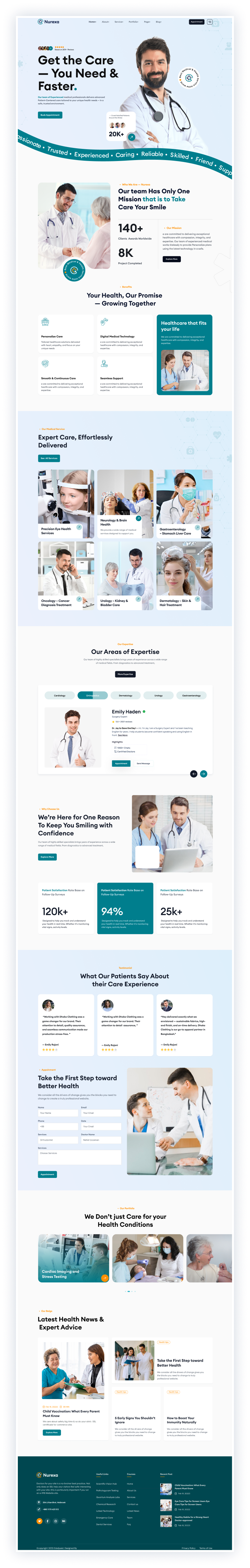 Modern Medical Service | Doctor Website Concept UI Design by Saiful Talukdar on Dribbble