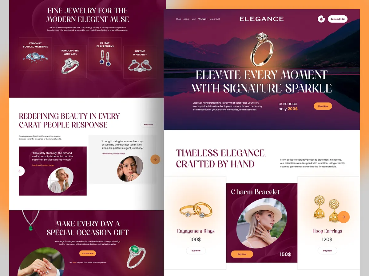 Jewelry Website designs, themes, templates and downloadable graphic ...