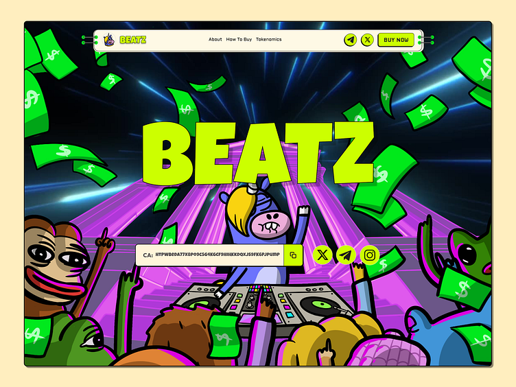 Meme coin website by UX SAJIB on Dribbble