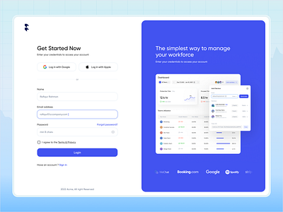 Time Tracker - Sign Up/Sign In Page Design by Filllo - SaaS Design ...